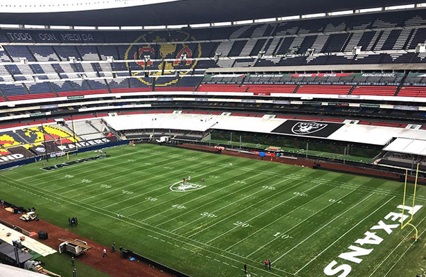 El Estadio Azteca ya luce como campo de NFL | ESTO en línea