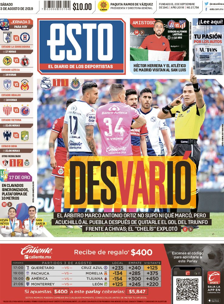 ESTO 03 de agosto 2019 | ESTO en línea