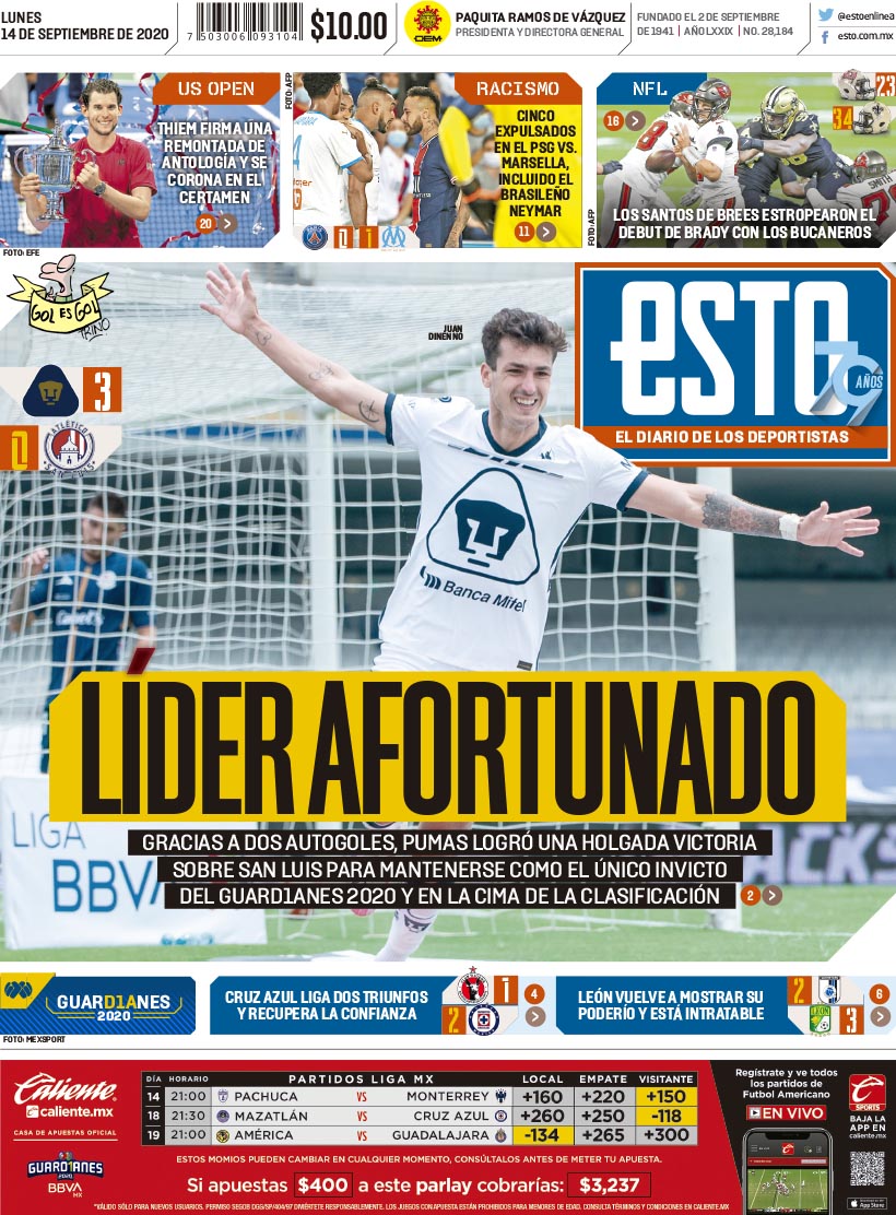 ESTO 14 septiembre 2020 | ESTO en línea