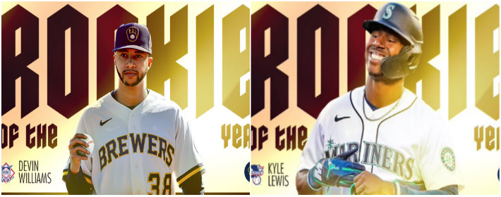 Devin Williams y Kyle Lewis son los novatos del año de las Grandes ...