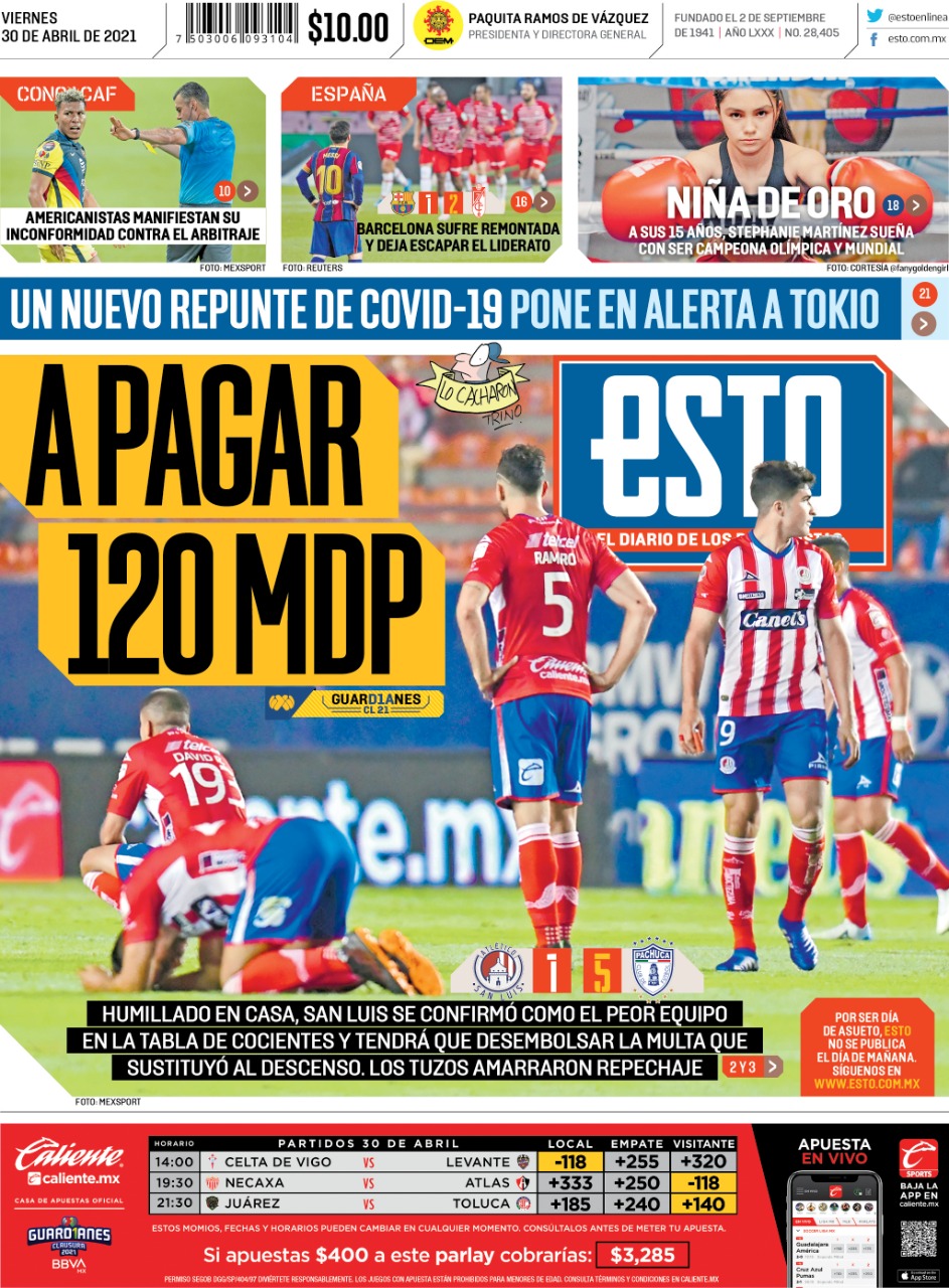 ESTO 30 ABRIL 2021 | ESTO en línea