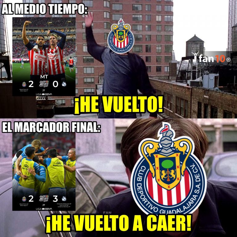La derrota de Chivas no pasó desapercibida ¡Los memes no perdonan ...