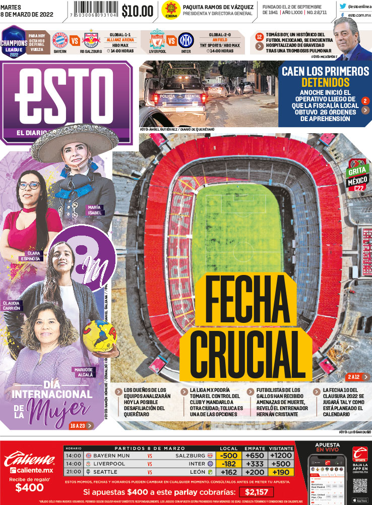 ESTO 8 MARZO 2022 | ESTO en línea